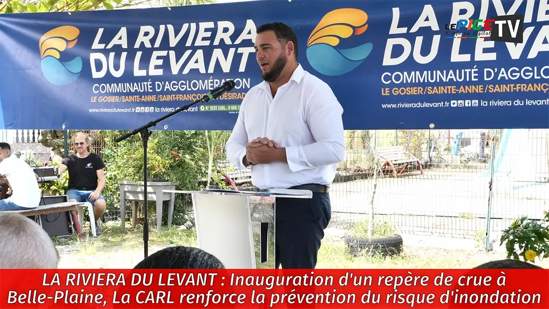 La Riviera du Levant : Inauguration d'un repère de crue à Belle-Plaine ...